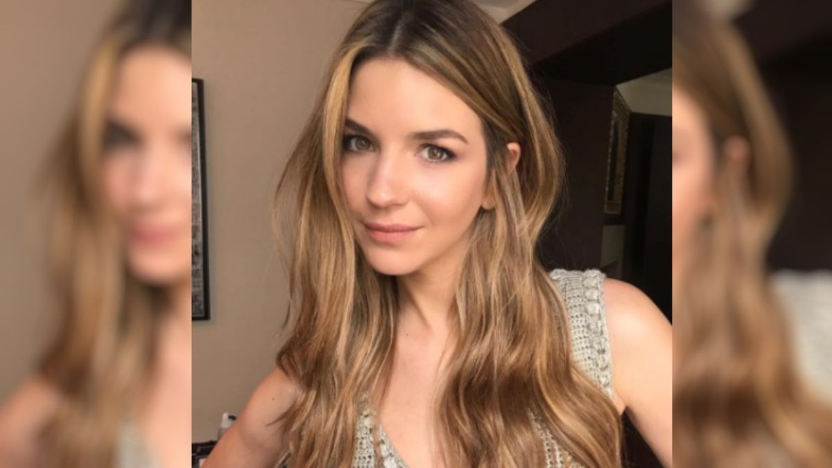 A sus 40 Marcela Kloosterboer se la juega con su vestido tejido ...