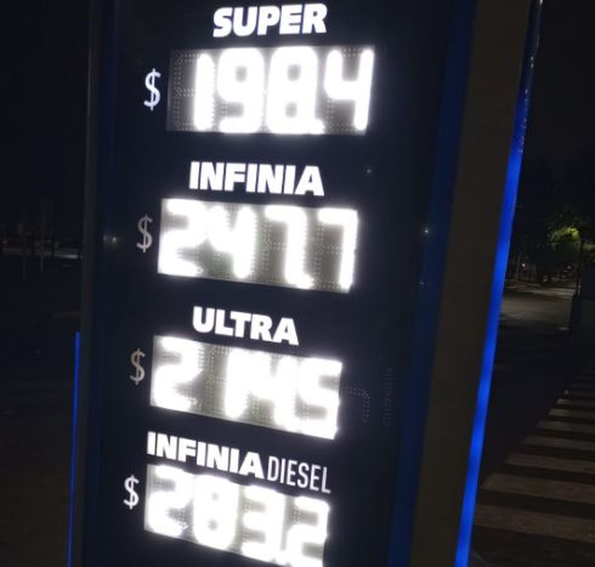 YPF ya incrementó el 4% el precio de sus combustibles y la nafta súper se vende en Mendoza a $198,40