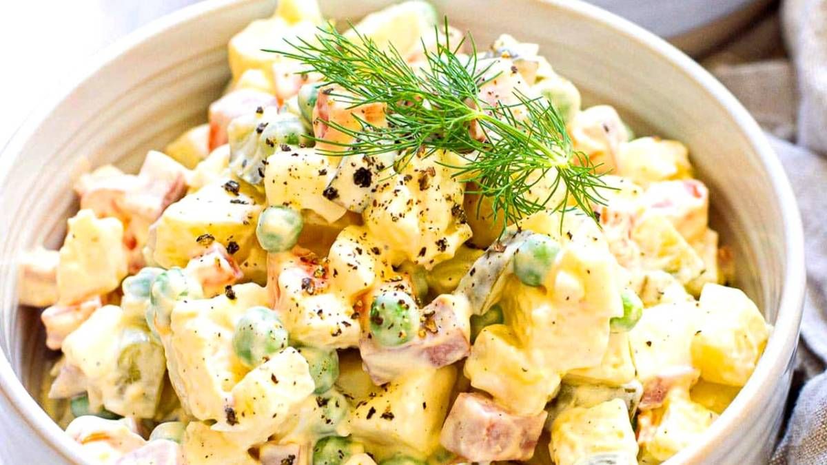 La receta de la ensalada rusa abundante para Navidad