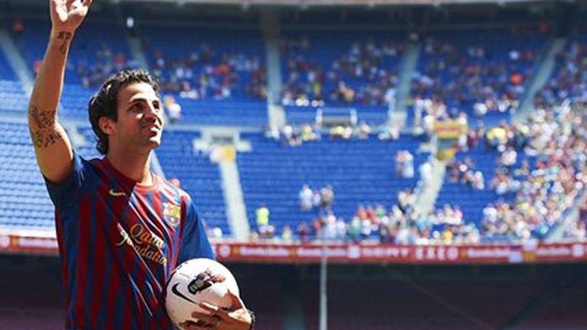 El Barça presentó a Cesc Fábregas