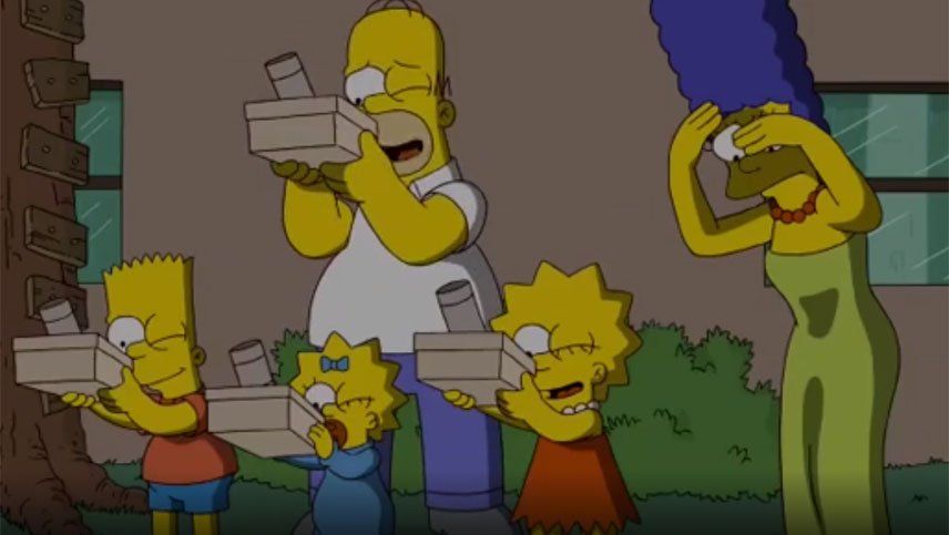 El día que Los Simpson predijeron el eclipse y Marge sufrió las ...