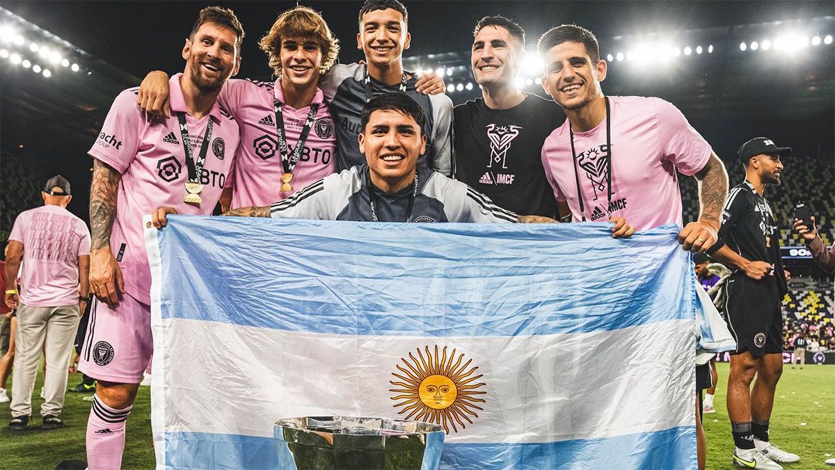 Benjamín Cremaschi, Messi y el festejo mendocino del Inter Miami