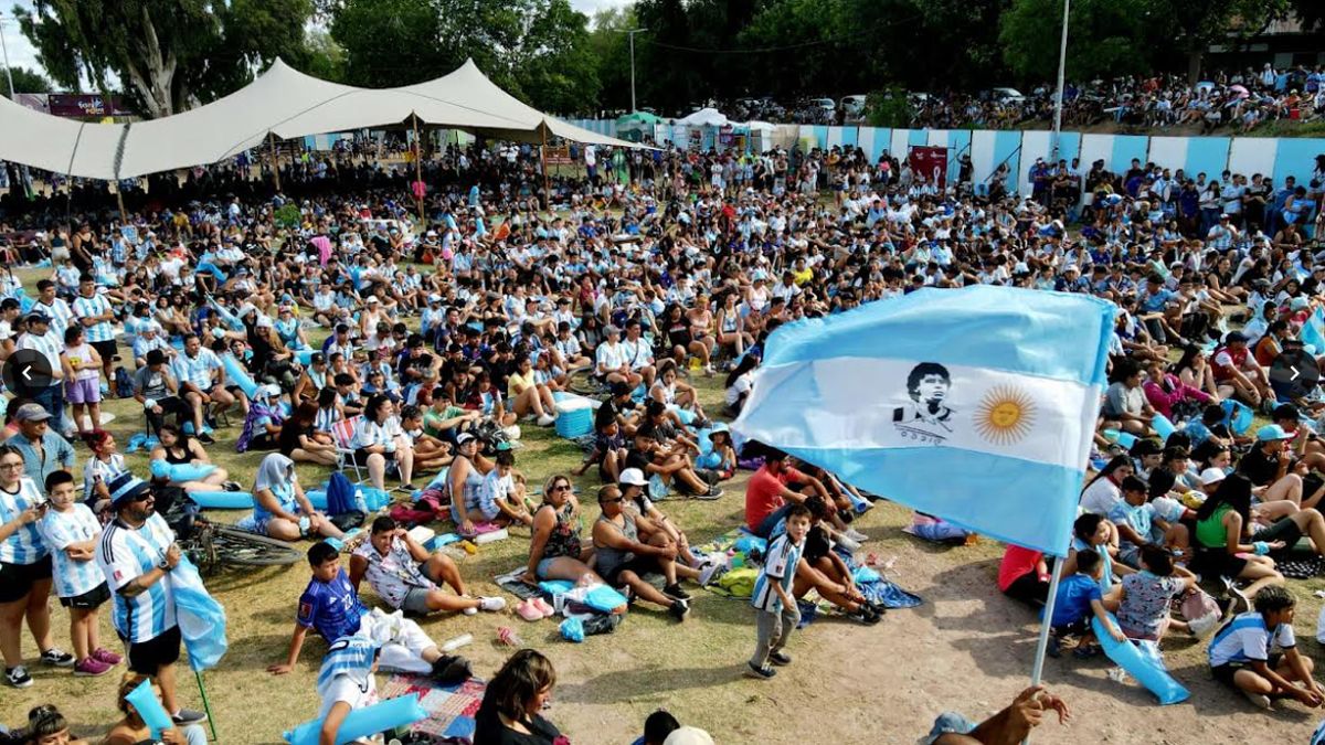 Ganó Argentina y explotó el Fan Point Oficial del Parque Ferri