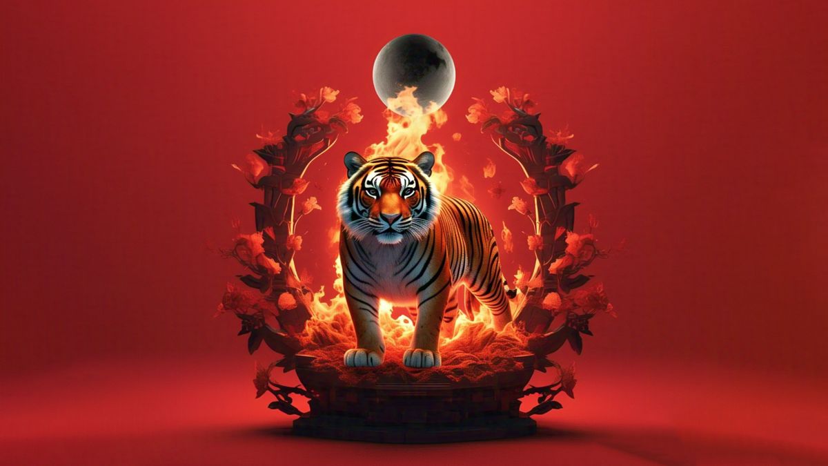 HORÓSCOPO CHINO: los 4 animales afortunados con la Luna Menguante en la semana del Tigre de Fuego
