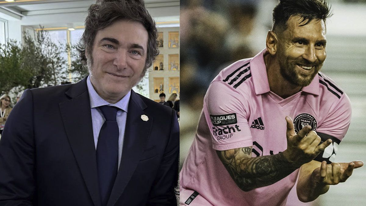 Lionel Messi le regaló una camiseta autografiada a Javier Milei: la dedicatoria de Leo