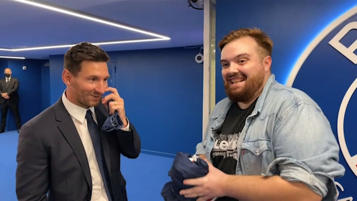 Ibai y Messi hicieron de las suyas en los pasillos del PSG
