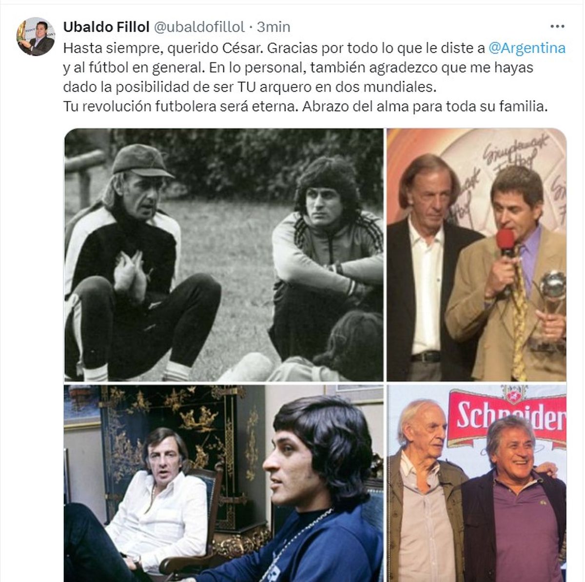 Desde Milei hasta el Barcelona despidieron al Flaco Menotti, un ...