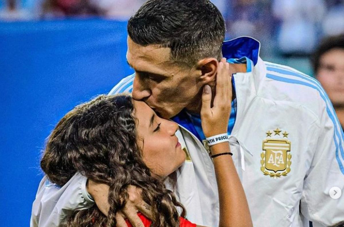 Mía, la hija de Ángel Di María, conmovió a todos con una carta para su papá tras ganar la Copa ...