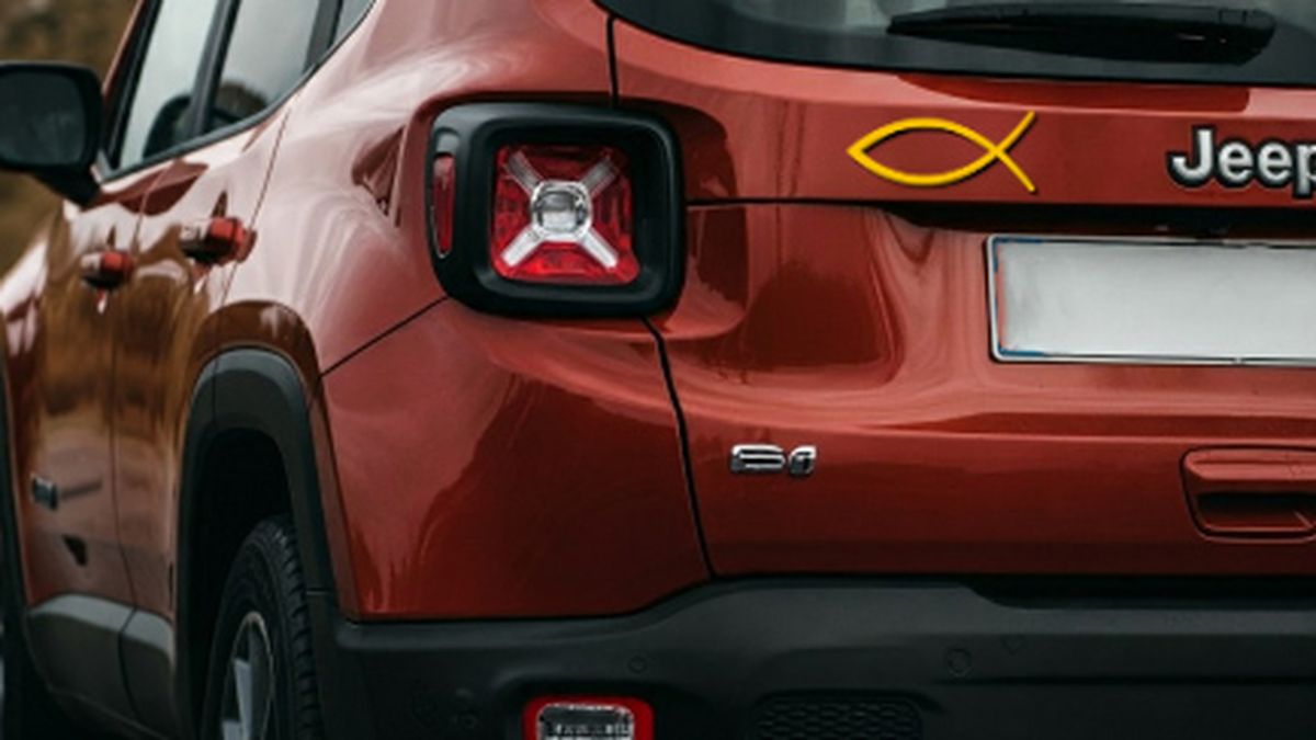Por qué se usa el sticker del pez amarillo en los autos
