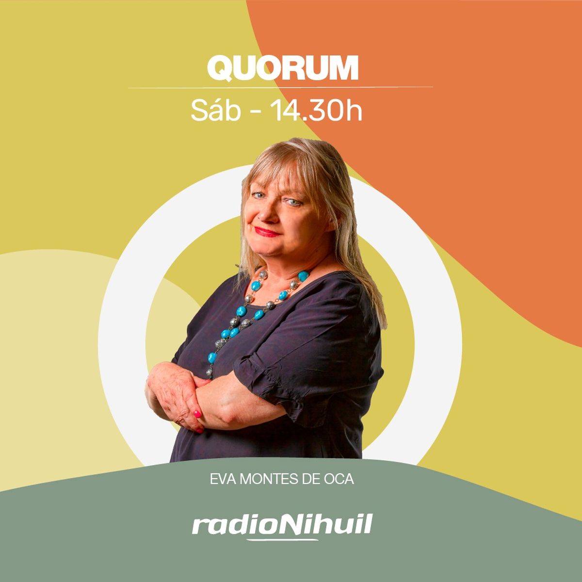 Eva Montes de Oca volvió a radio Nihuil en la temporada 15 de Quórum