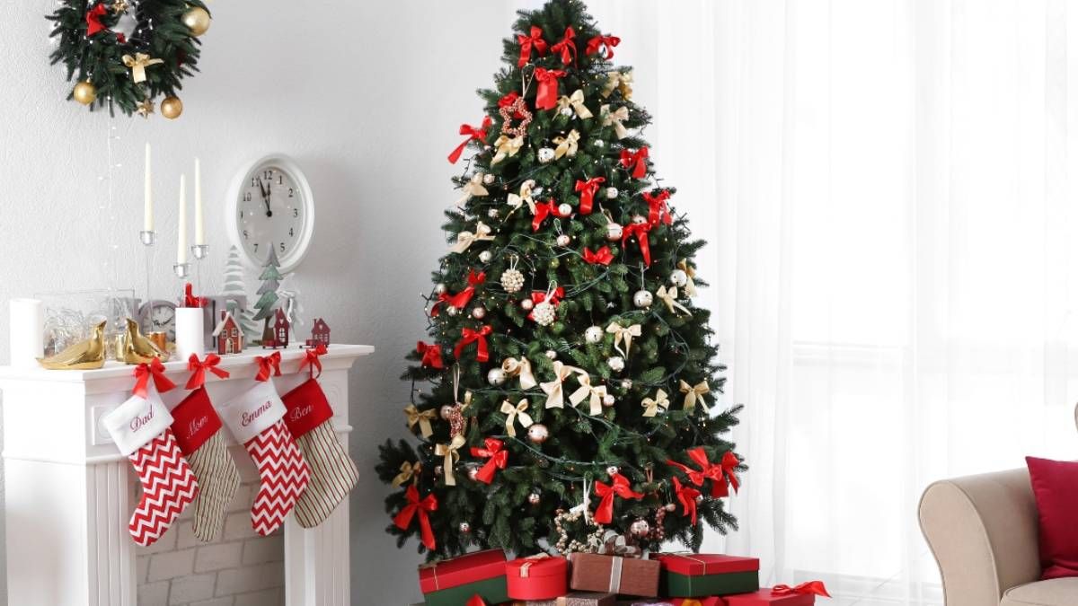 Sin gastar un peso, crea un hermoso pinito de Navidad reciclando un canasto