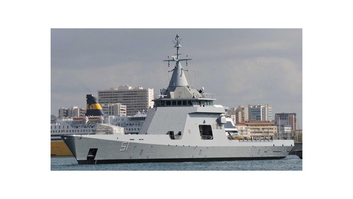 A.R.A Bouchard, un nuevo buque que zarpa desde Francia hacia la Argentina