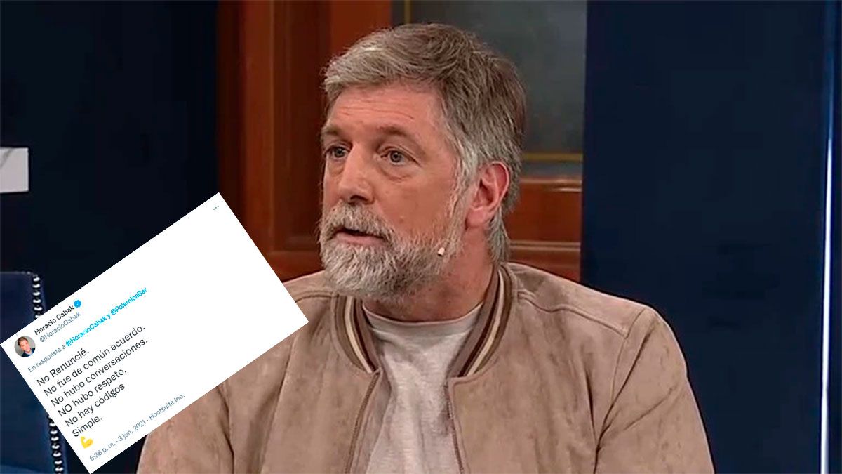 Horacio Cabak pegó duro tras su salida de Polémica en el Bar