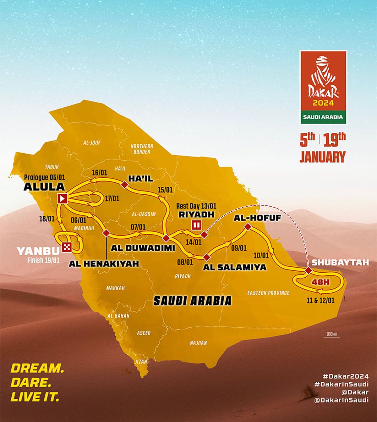 A qué hora y quien televisa la largada del Rally Dakar 2024 con cuatro ...