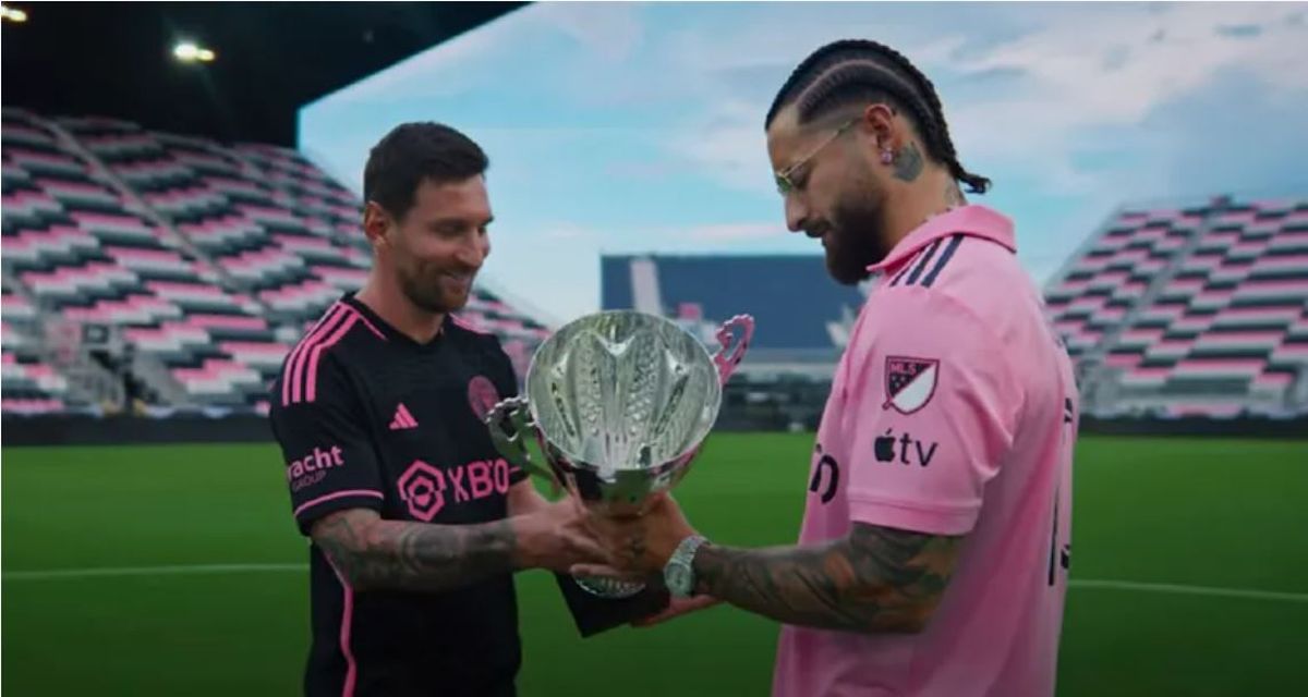 Messi participó en el videoclip de un ídolo del trap