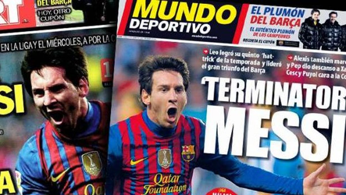 La prensa española se rinde a los pies de “Terminator Messi”