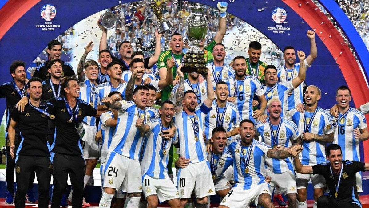 La Selección argentina quedó en el historial de la Copa América como la más ganadora
