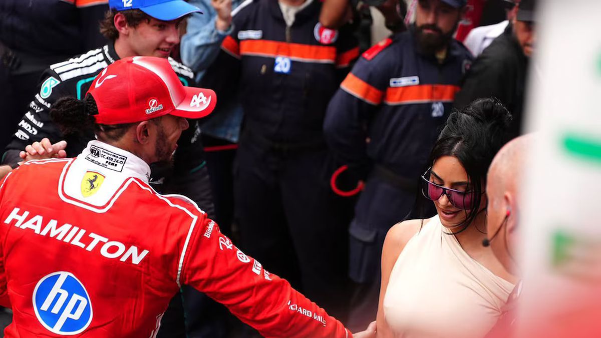 Lewis Hamilton y Kim Kardashian a los besos en el GP de Mónaco