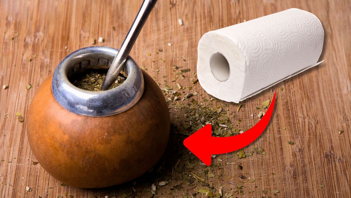 Coloca una servilleta de papel en el mate: el secreto de cebador experto