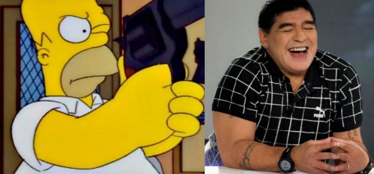 Homero Simpson destrozó a Maradona: Es más inútil que yo porque dice ...