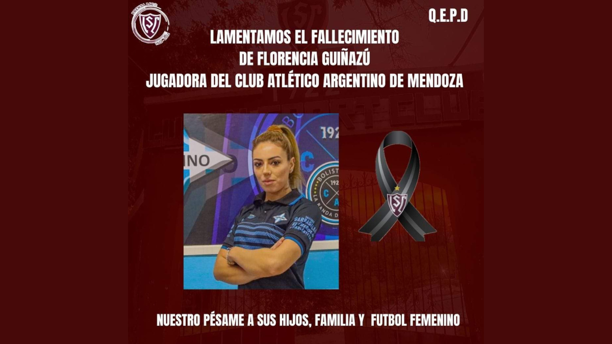 Sentidos mensajes desde el fútbol de Mendoza por el femicidio de ...