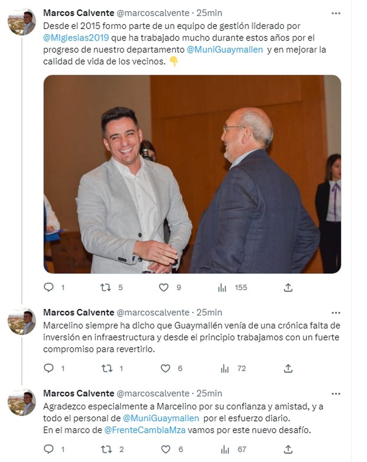 Marcelino Iglesias definió a Marcos Calvente como su candidato para ...