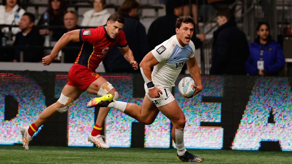 Los Pumas 7s lograron un esforzado triunfo sobre España en su debut en el Seven de Los Ángeles