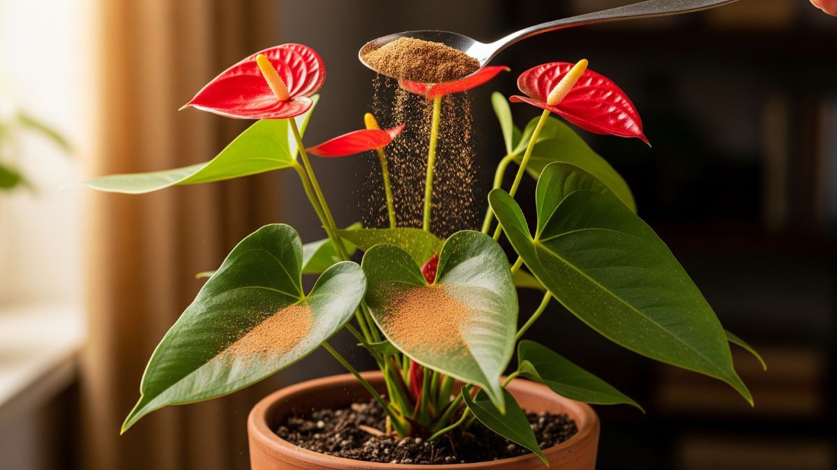 Una cucharadita de este polvo mágico será suficiente para que el anturio crezca fuerte y sin plagas