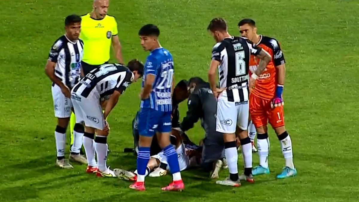 Godoy Cruz vs. Central Córdoba: la grave lesión de Matías Laba