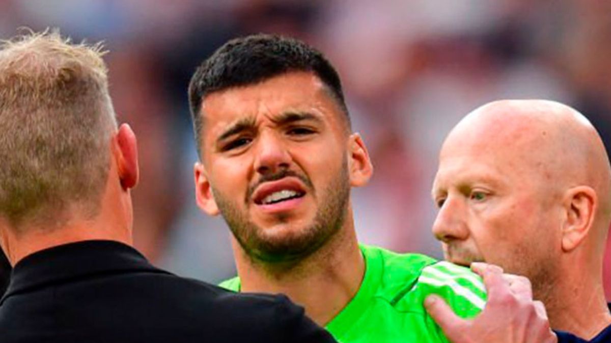 Gerónimo Rulli y una lesión que preocupa a la Selección argentina