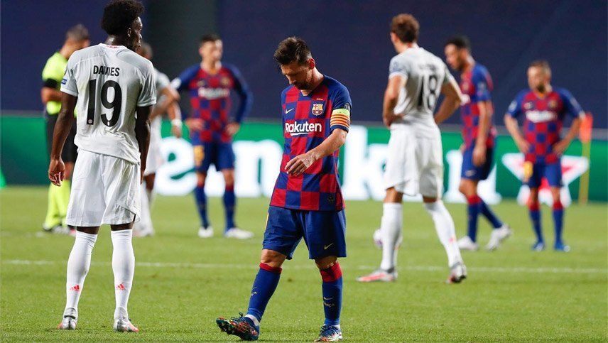 Barcelona sufrió una histórica goleada 8-2 ante el Bayern Munich