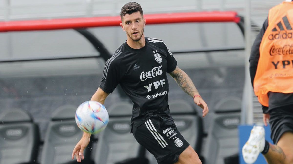 Marcos Senesi tuvo su primer día en la Selección Argentina