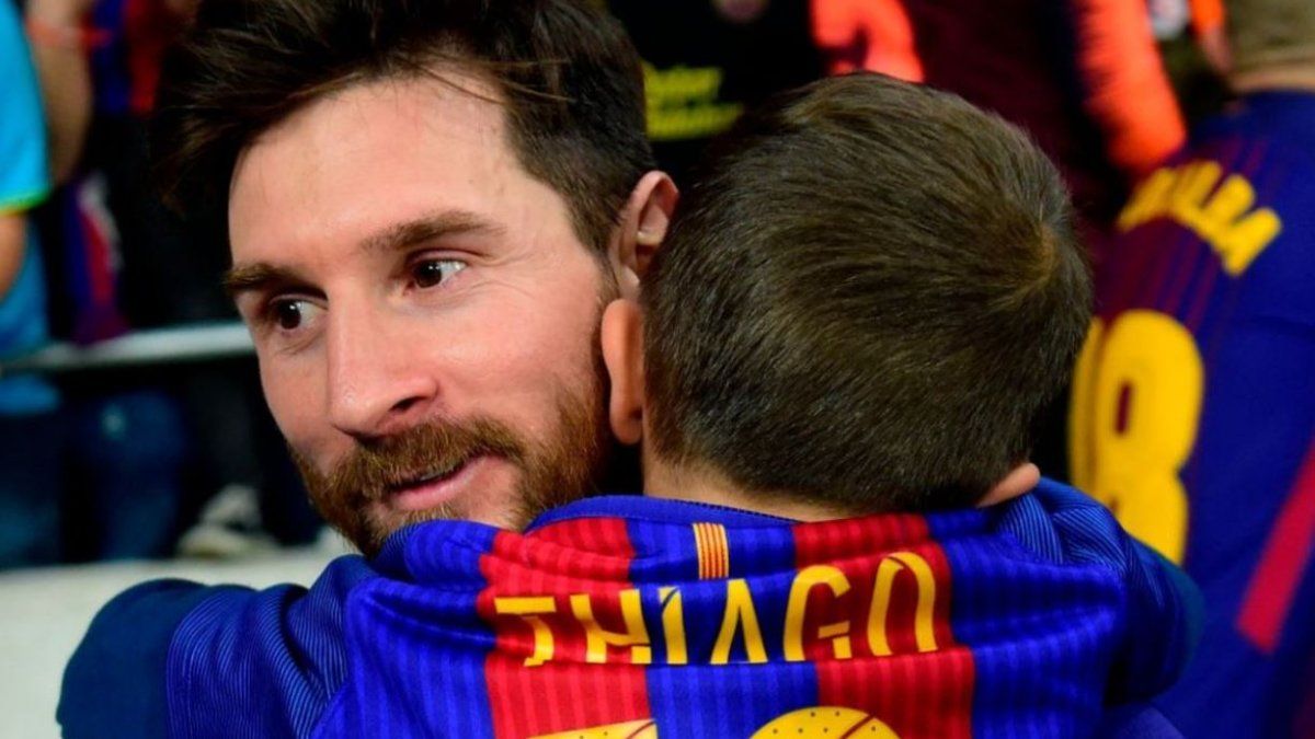 Las fotos de Thiago Messi que recorren el mundo