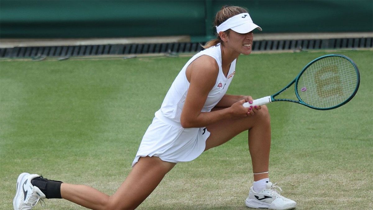 Solana Sierra terminó su sueño en Wimbledon: cayó frente a Siegemund