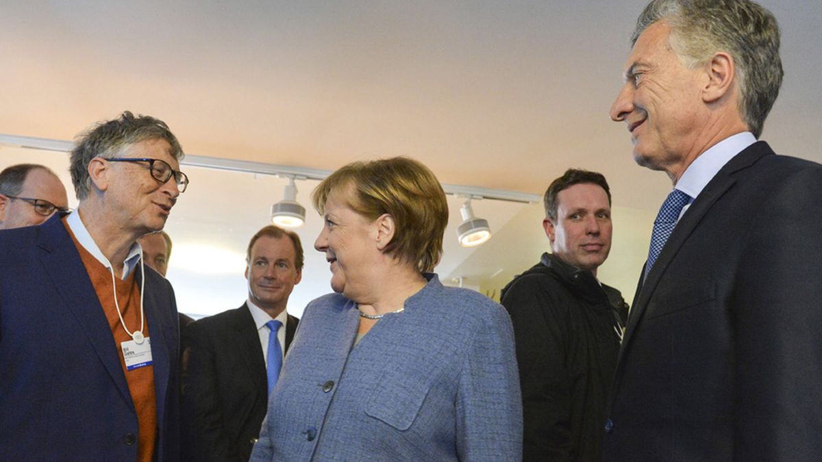 Macri se reunió con Angela Merkel, Alain Berset y Bill Gates