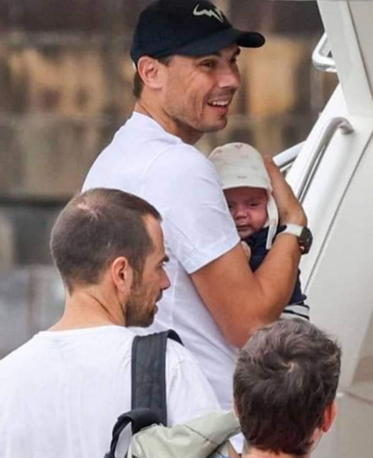 Rafael Nadal y las fotos con su hijo en la previa del Abierto de Australia