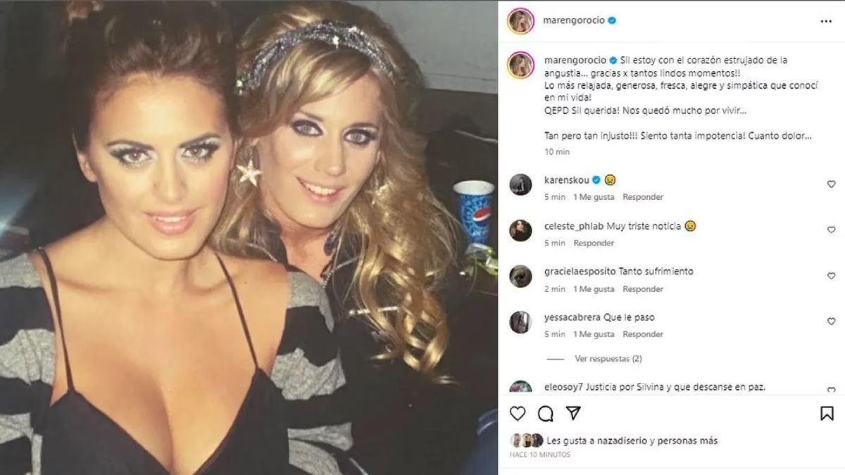 Silvina Luna: los sentidos mensajes de los famosos por la muerte de la modelo