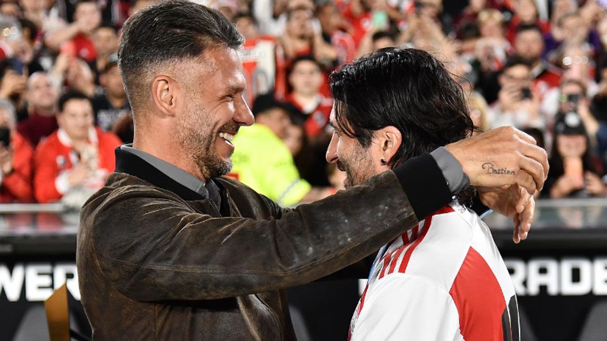 Demichelis fue al festejo de River y Brito fue claro sobre su continuidad
