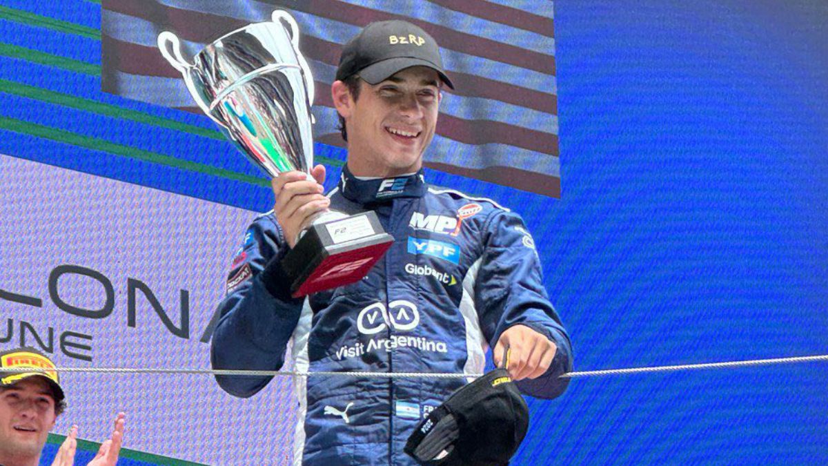 Franco Colapinto y Bizarrap, la colaboración más argentina en el podio de la F2