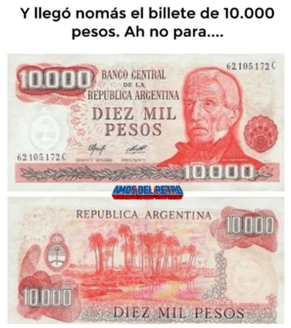 Billete de $10.000: revuelo en las redes sociales y memes implacables