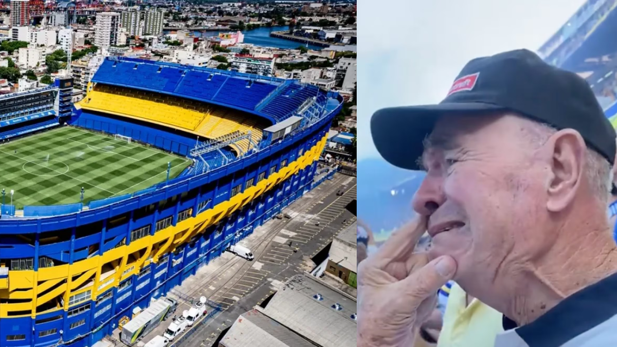 ¡Un video inolvidable! llevó a su abuelo a La Bombonera y su reacción ...