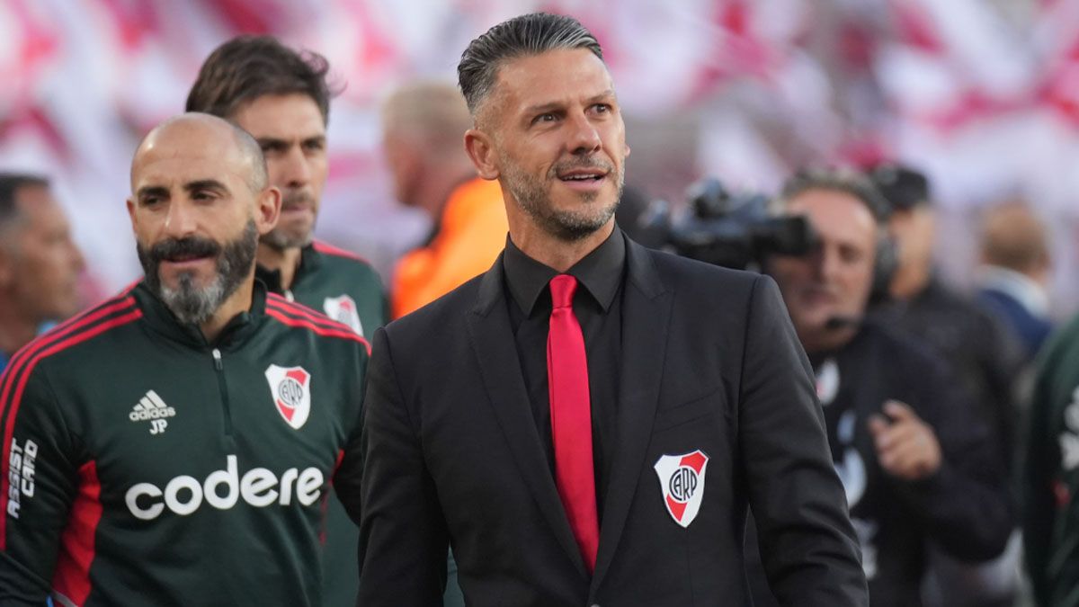 Martín Demichelis festejó en su primer Superclásico como DT de River