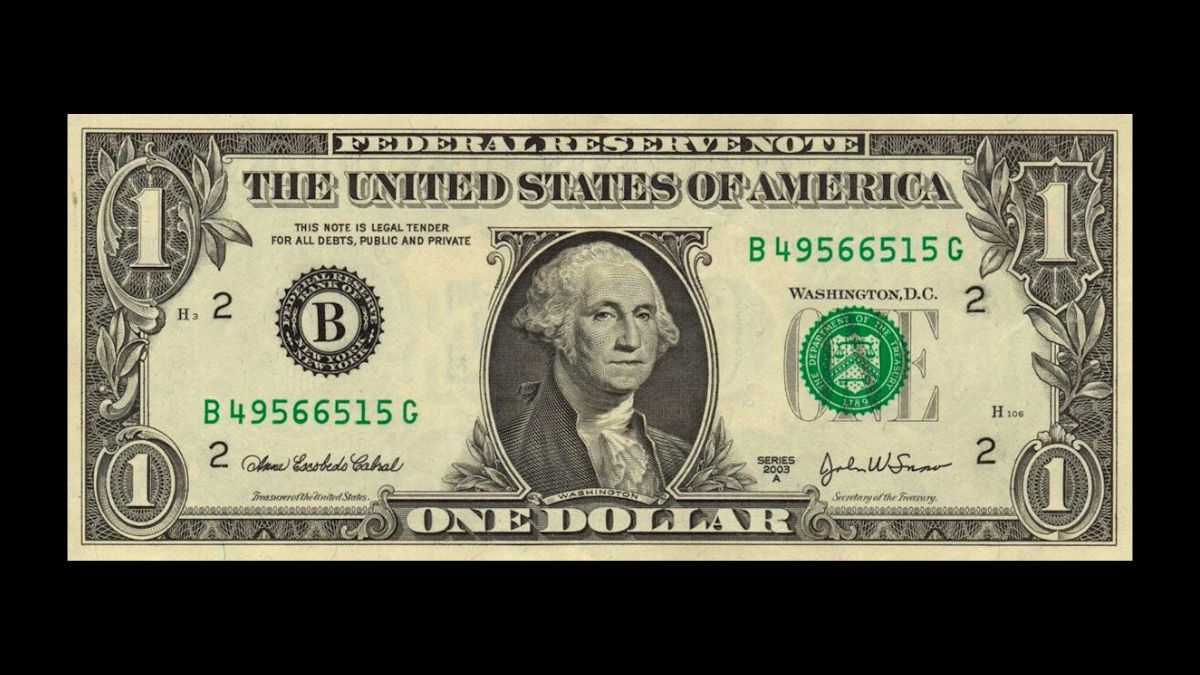 Remuneran con 150 mil dólares al feliz propietario de este billete de 1 ...