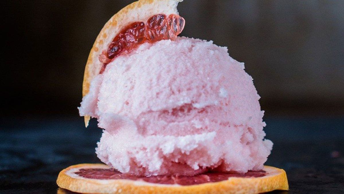 Receta de helado de pomelo, una explosión de sabor