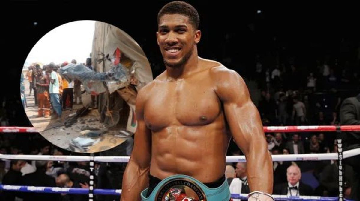 Anthony Joshua sufrió un brutal accidente automovilístico en Nigeria ...