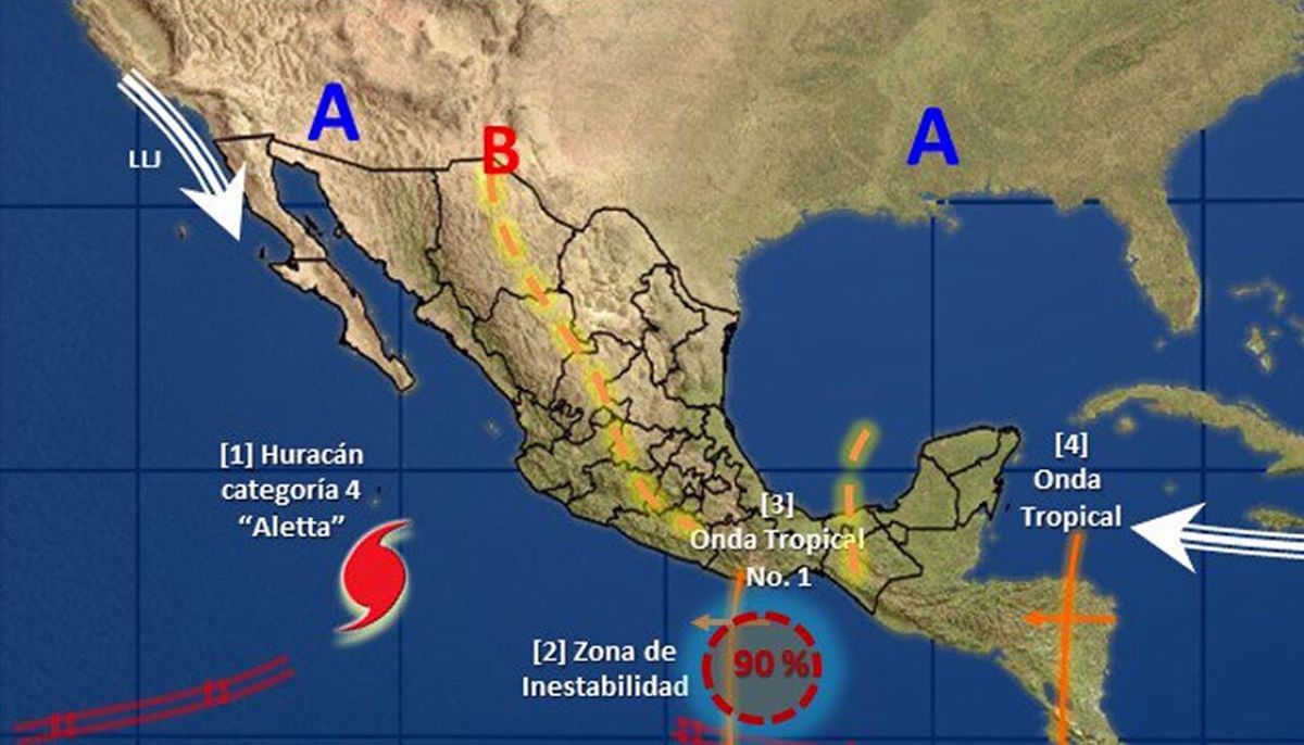 El huracán que se está formando y que mantiene en alerta a todo México