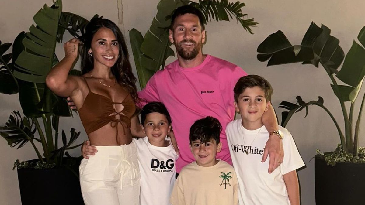 Lionel Messi posteó un saludo familiar por el Año Nuevo y se hizo viral ...