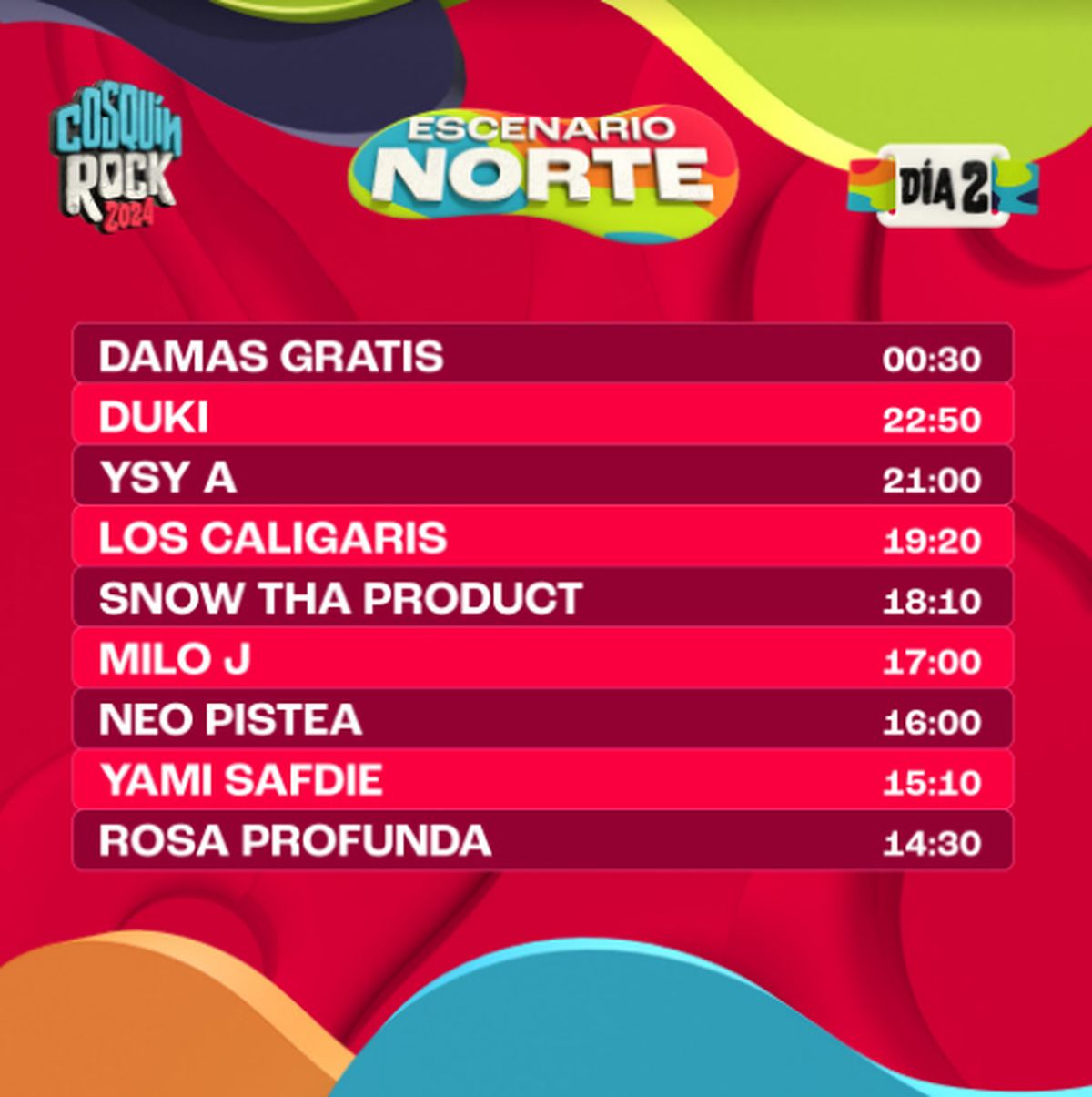 Cosquín Rock: horarios de los shows y precio de las entradas
