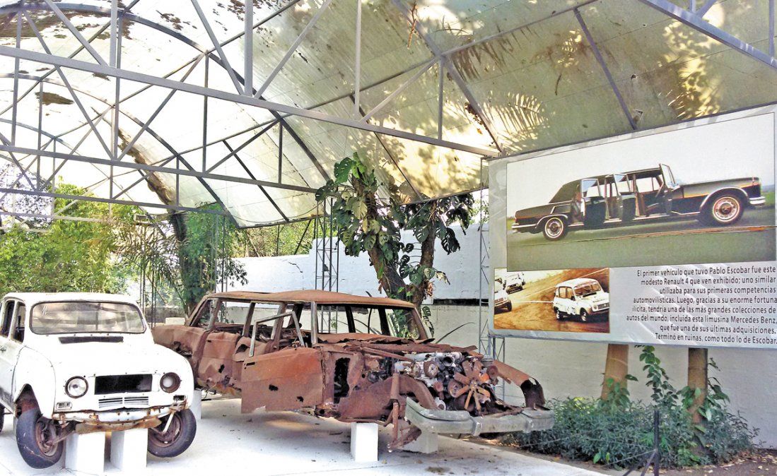 Íconos del museo de Pablo Escobar en Colombia