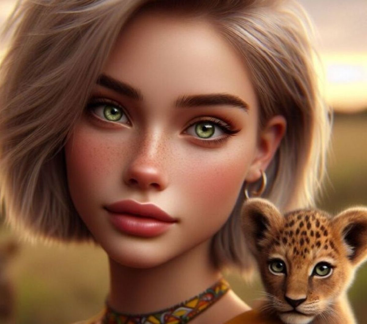Inteligencia Artificial: así se vería Nala de El Rey León si fuera humana